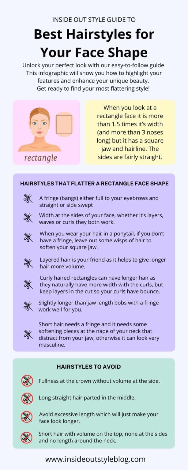 Best Hairstyles for Your Face Shape - Rectangle