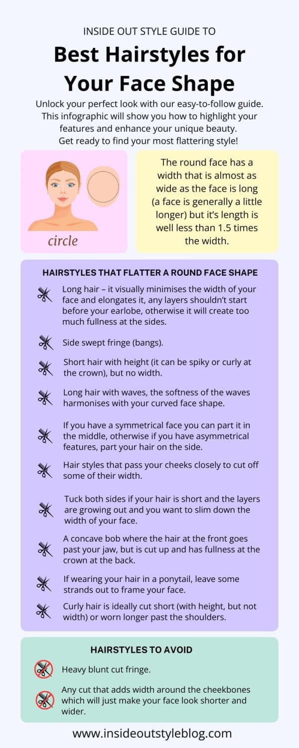 Best Hairstyles for your Face Shape - Round