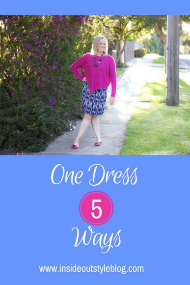 How to Style One Patterned Dress Five Ways — Inside Out Style