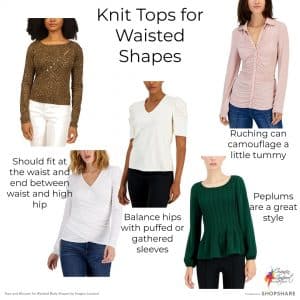 Finding Knitwear and Blouses for Waisted Body Shapes — Inside Out Style