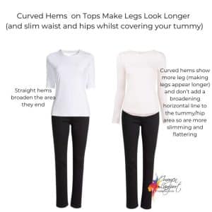 The Slimming Power of a Curved Hem on Your Tops — Inside Out Style
